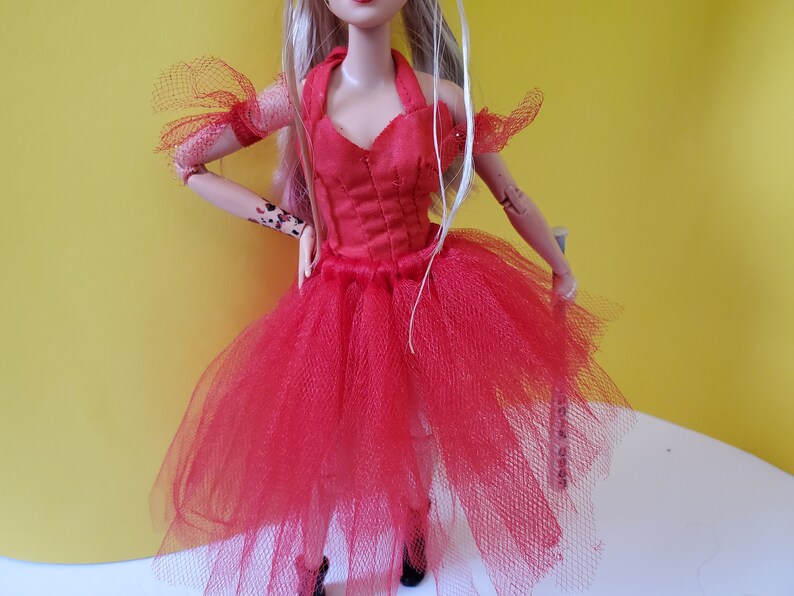 Barbie Doll Clothes Harley Quinn The Suicide Squad Costume Etsy