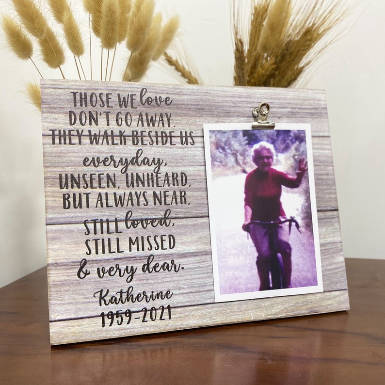 Memorial Gift Personalized Memorial Frame Those We Love - Etsy