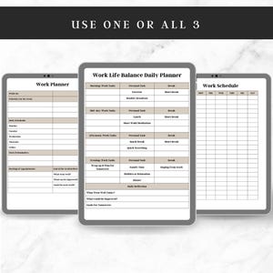 Work-life Balance Planner | Printable & Digital Template - Etsy