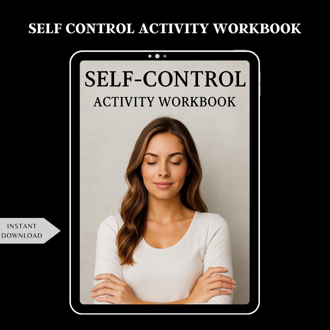 Self-control Activity Workbook Printable Self-discipline Exercises ...