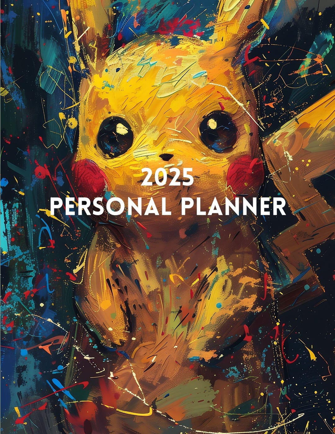 Pokemon Pikachu Daily Week Month Planner Productivity Fitness Gratitude ...
