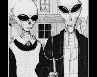 Gothic Alien Art - Etsy