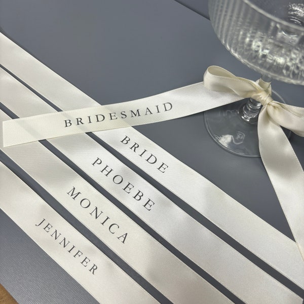 Custom Wine Glass Ribbon - Etsy