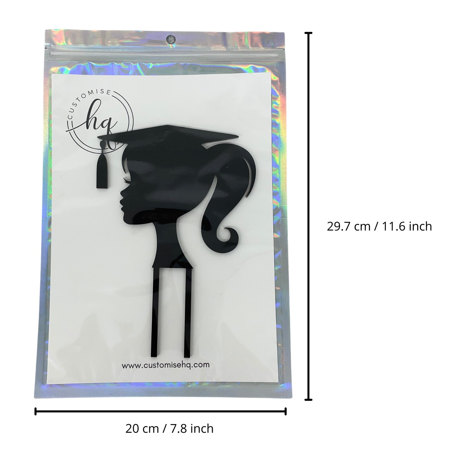 Graduation Girl Cake Topper Acrylic University Graduation - Etsy