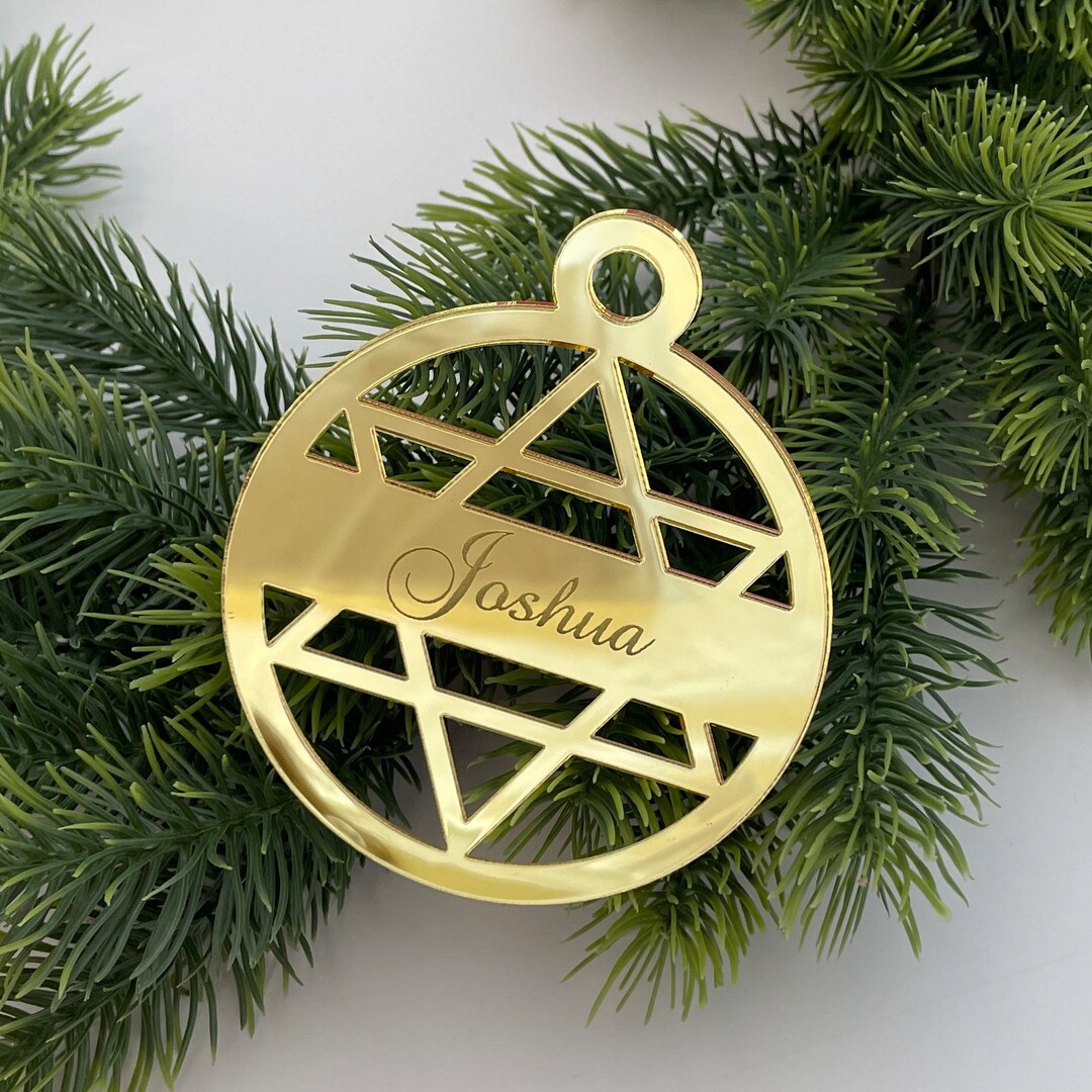 Custom Mirror Star of David Bauble: Hanukkah Christmas Decoration - Etsy