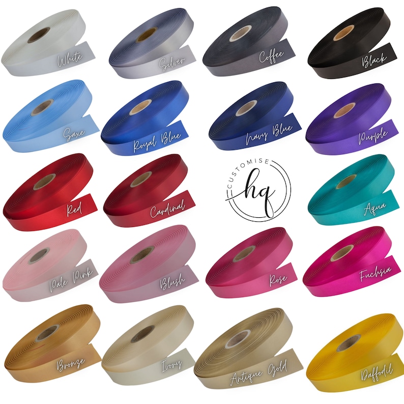 Custom Printed Satin Ribbon: Personalized Favor Ribbon, Any Occasion - Etsy