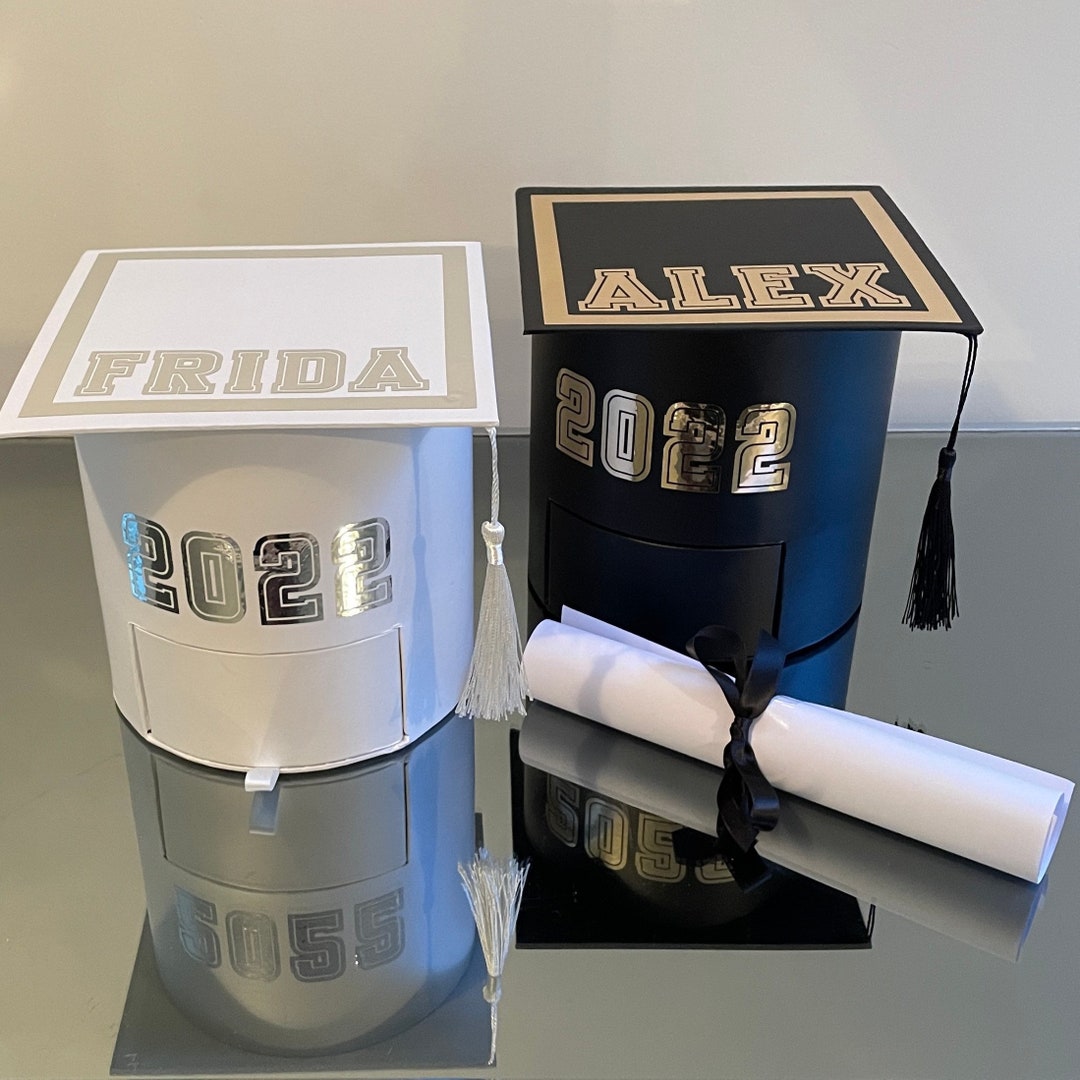 Personalised Graduation Cap Gift Box for Students Graduating College ...