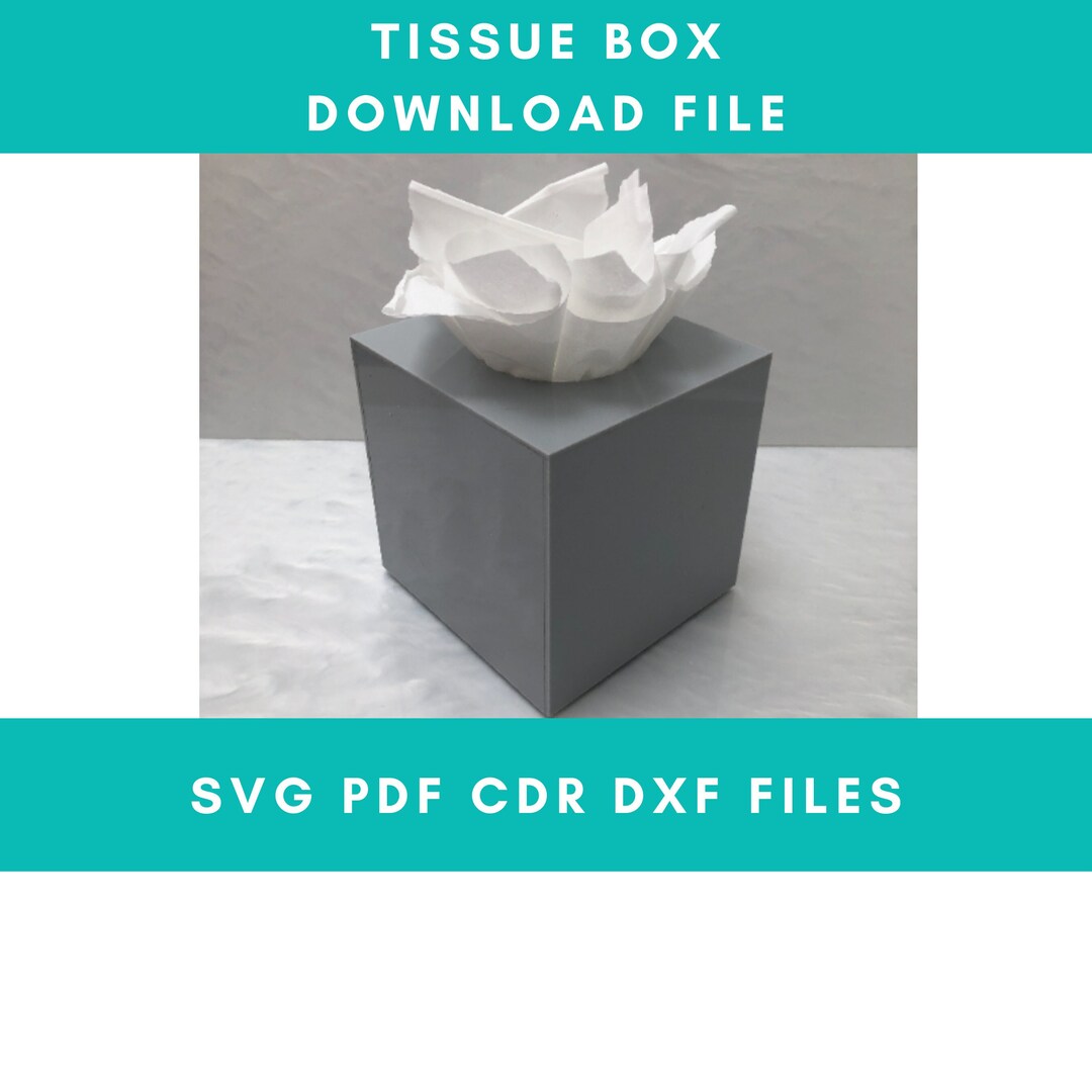 Tissue Box Download File Svg , Dxf , Pdf , Cdr - Etsy