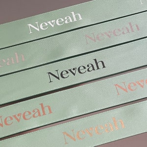 Sage Custom Printed Personalised Double Sided Satin Ribbon for Any ...