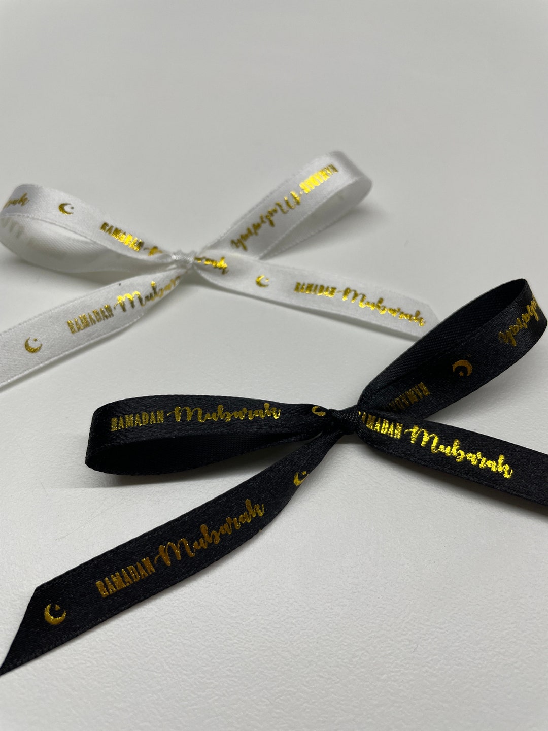 Ramadan Black Gold Fabric Satin Ribbon Eid - Etsy