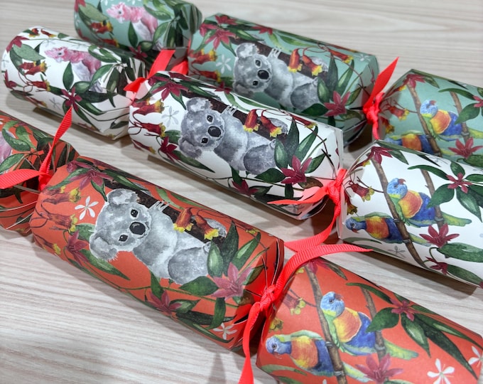 Celebration Crackers Koala Australian Christmas Crackers Set of 8 - Etsy