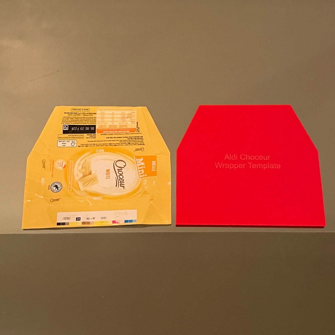 Aldi Choceur Mini Wrapper Template Bonboniere Chocolate - Etsy