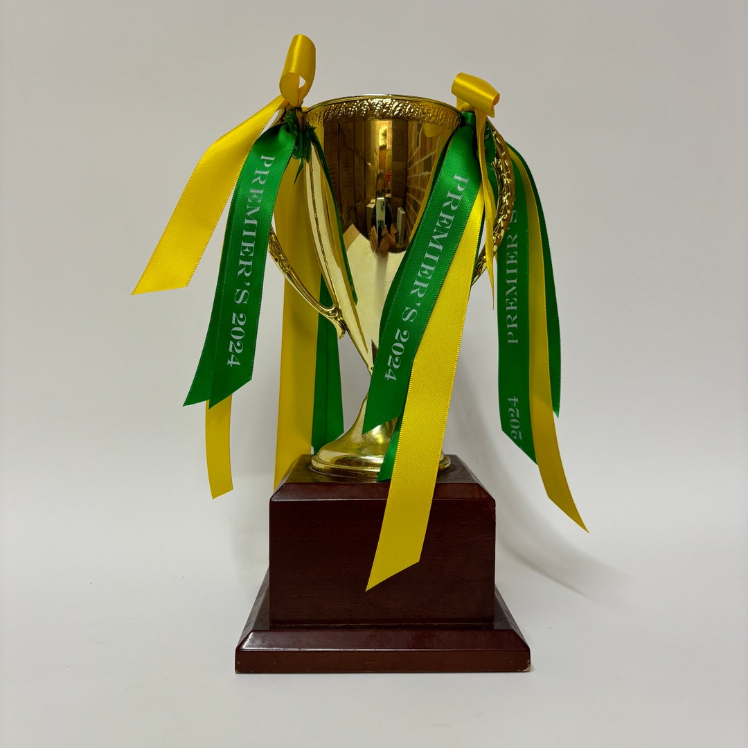 Trophy Ribbon Team 25mm Custom Printed Double Sided Satin Ribbon Gala ...