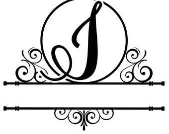 Letter i monogram | Etsy