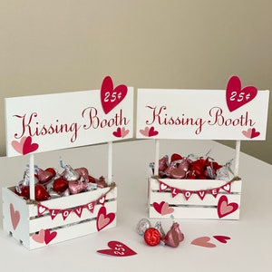 Kissing Booth W/ Optional Chocolate Kisses | Valentines Day, Hearts Day ...