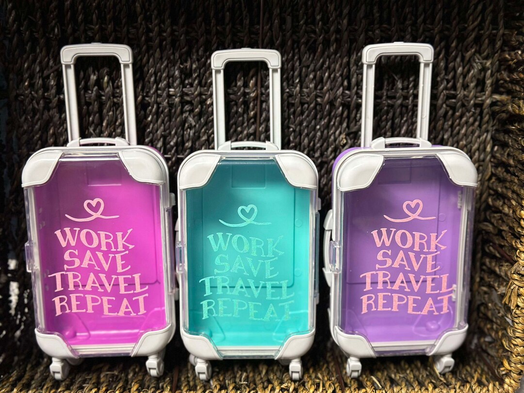 Work Save Travel Repeat Mini Luggage | Mini Suitcase/little Luggage ...