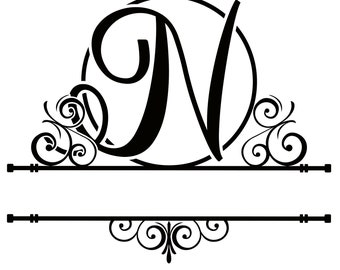Monogram Letter N | Etsy