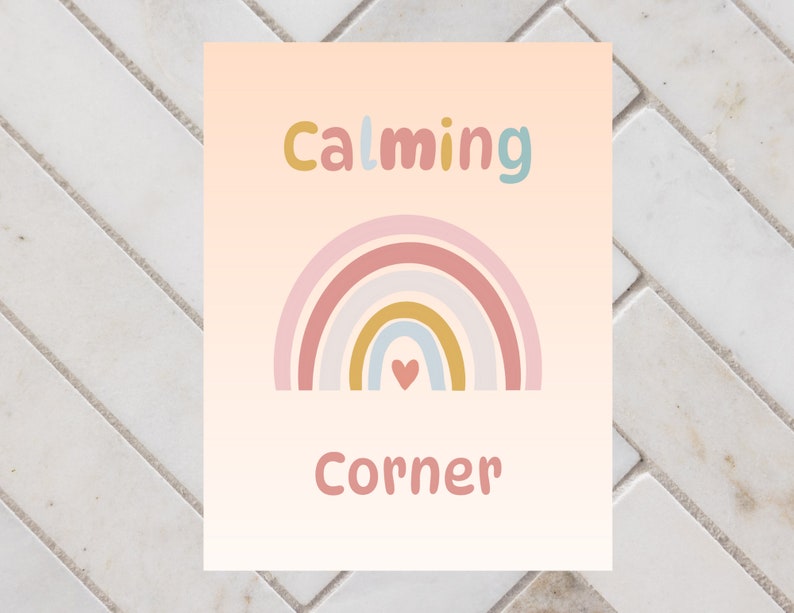 Calming Corner Bundle for Toddlers/ Kids Printable PDF Emotions, How ...