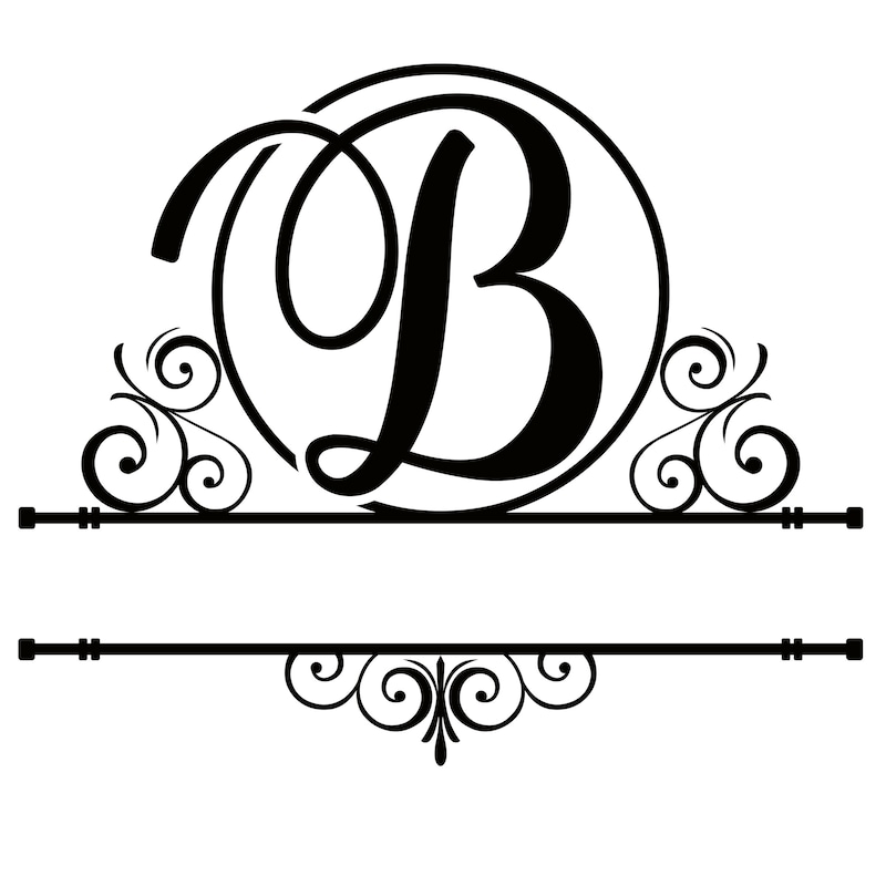 Monogram Letter B - Etsy