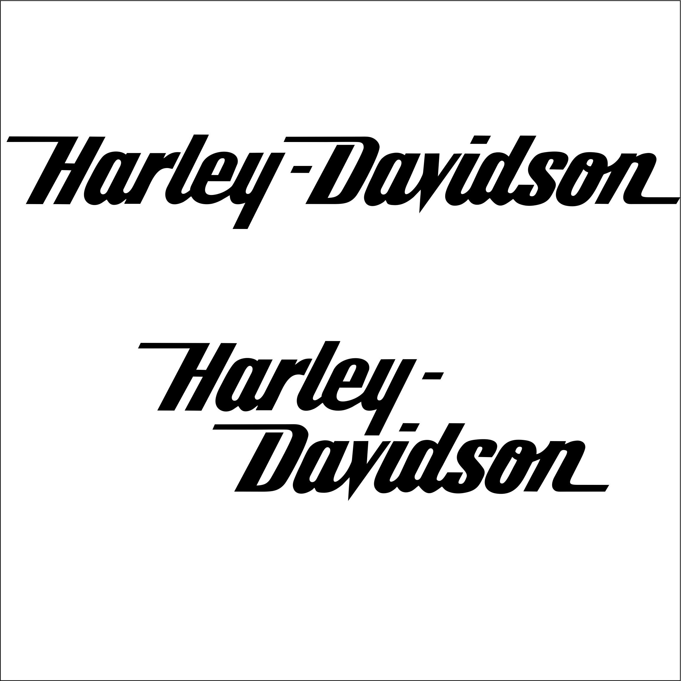 Harley Davidson Written Logo SVG's | Etsy