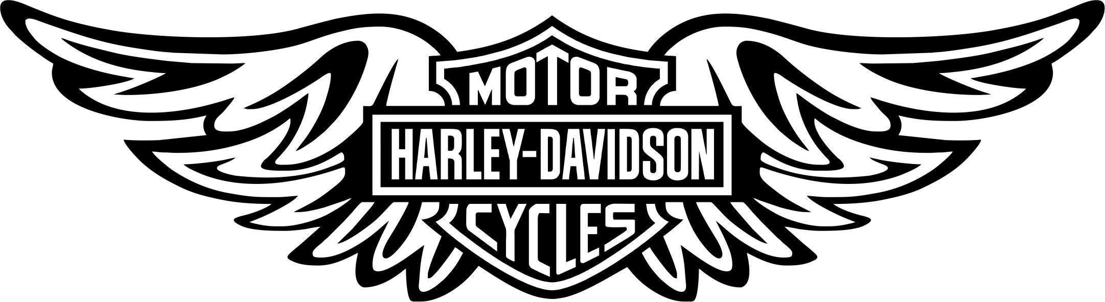 Harley Davidson Wings Logo Style 1 SVG's | Etsy