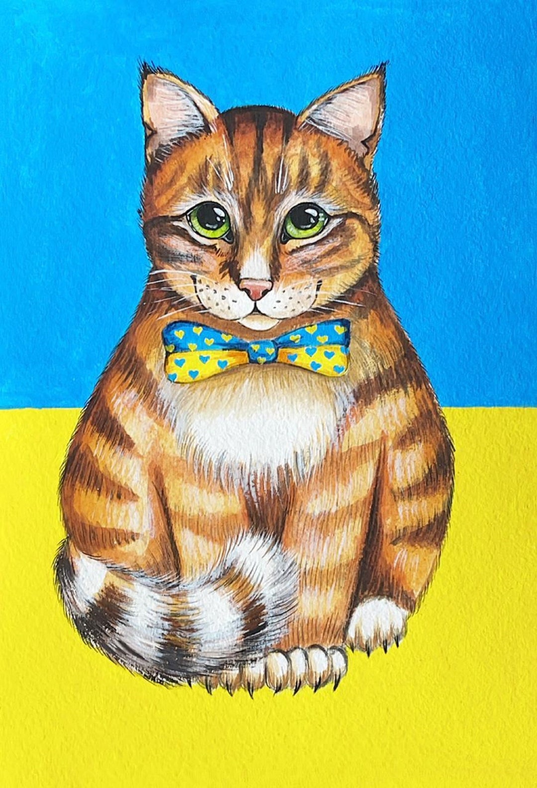 Cat Ukrainian Cat Ukrainian Artist Digital Download Ukrainian Art ...