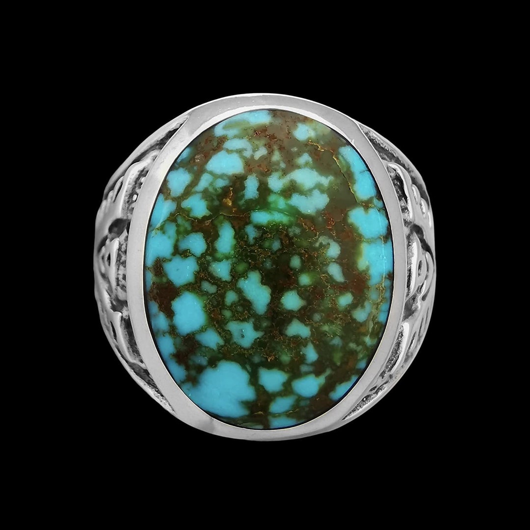 Sierra Nevada Turquoise Ring, Thunderbird Ring, 925 Sterling Silver ...