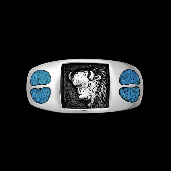 Bison Head Ring - Etsy