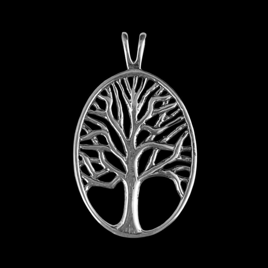 Sterling Silver Tree of Life Pendant - Etsy