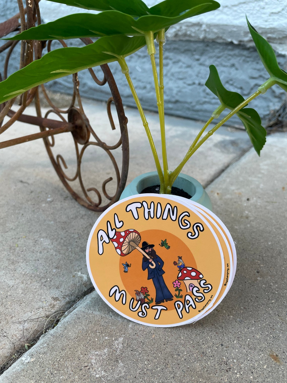 George Harrison Stickers All Things Must Pass 70s 60s the - Etsy