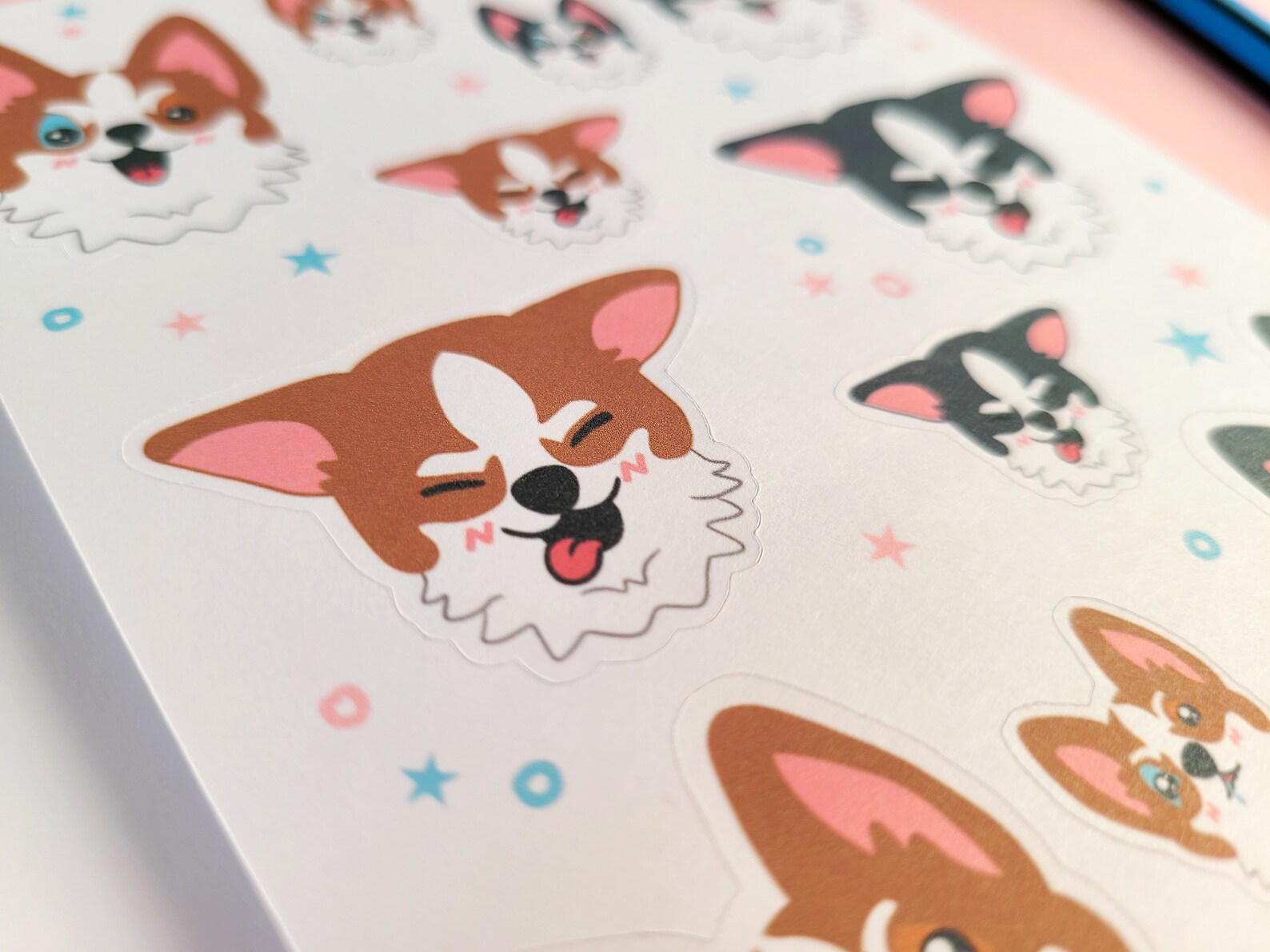 Silly Pomsky Sticker Sheet Cute Chibi Kawaii Dog Stickers - Etsy