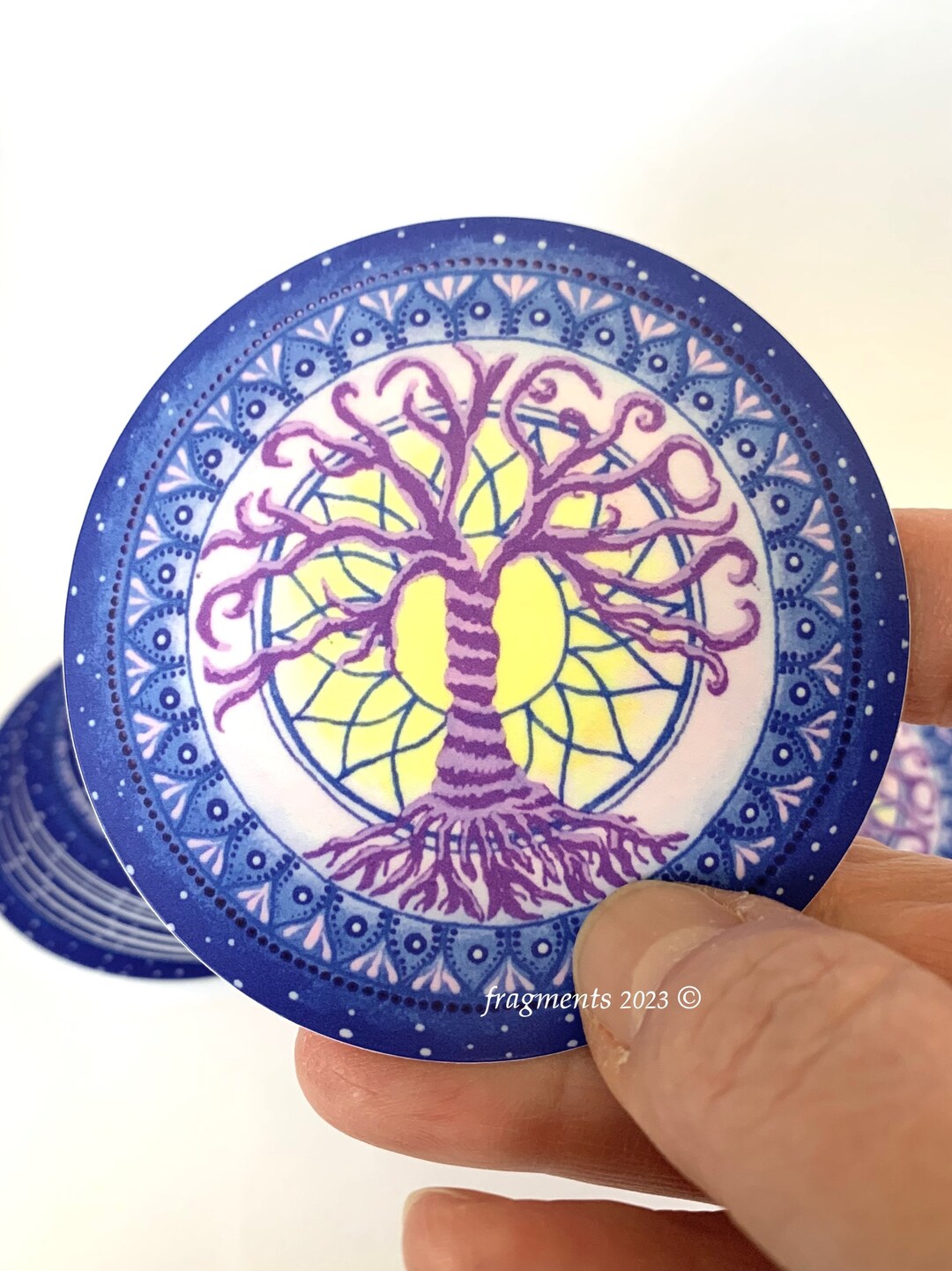 Vinyl Sticker Decal Waterproof Tree of Life Mandala - Etsy
