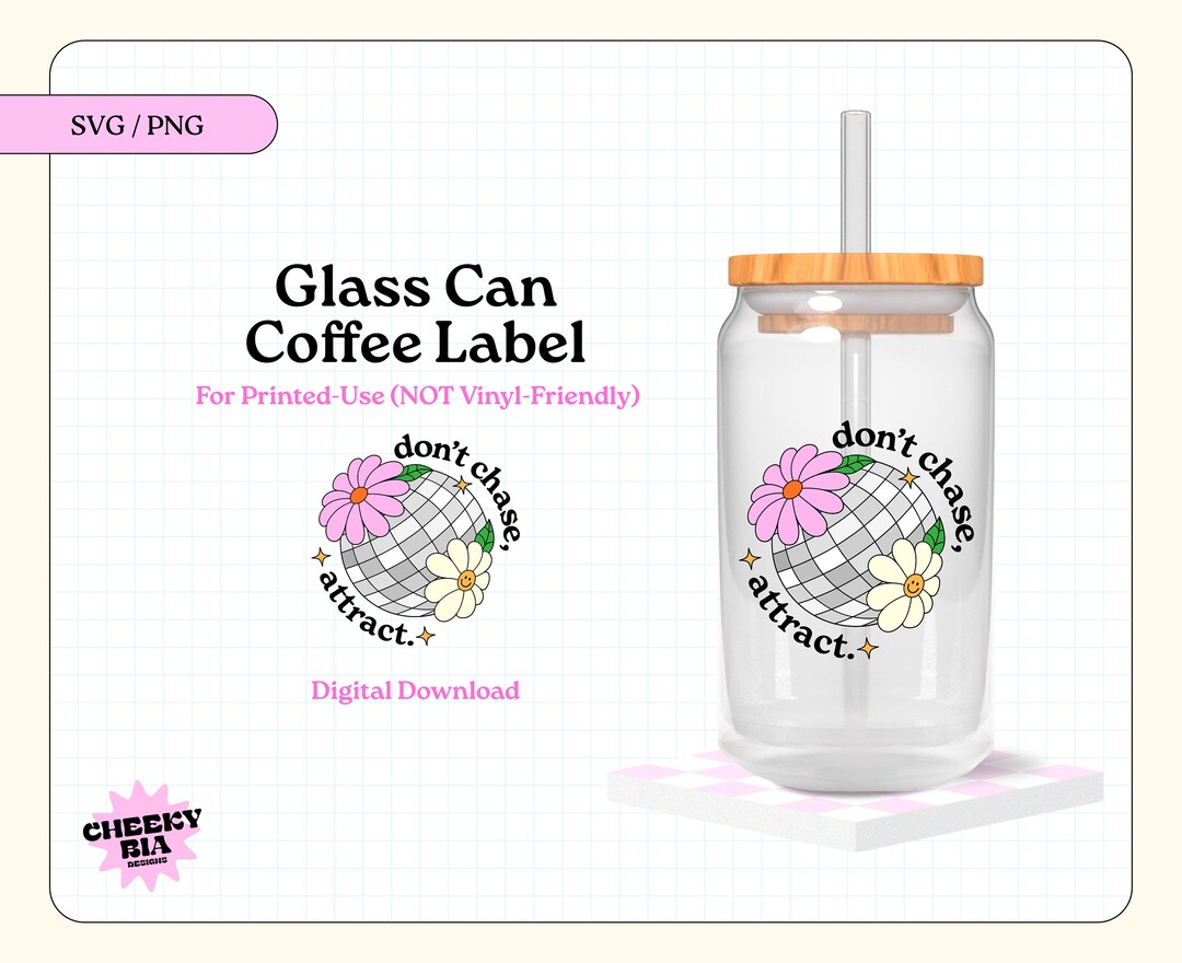 Disco Ball Flower Doodles | SVG PNG | Glass Cup | Trendy | Retro Y2K ...
