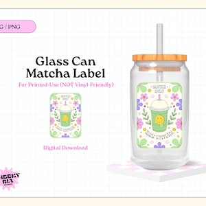 Matcha Label SVG PNG | Matcha Png | Sticker File | Trendy | Decal ...