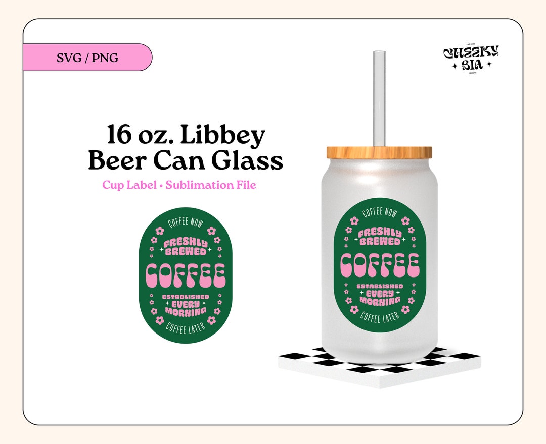 Retro Coffee Label SVG PNG | Cold Brew Coffee Label | Sticker File ...