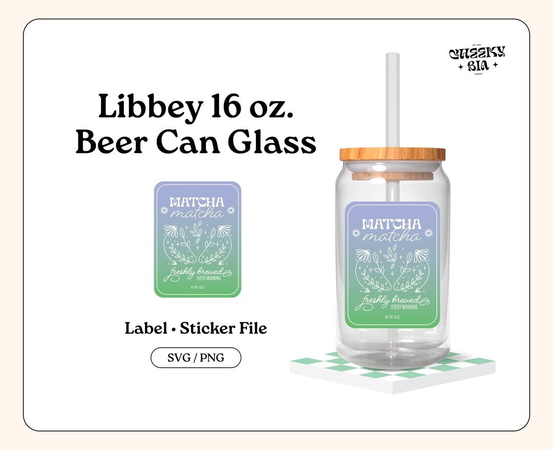 Matcha Label SVG PNG | Sticker File | Trendy | Sublimation | Digital ...