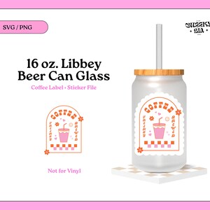 Coffee Label SVG PNG | Cold Brew Coffee Label | Sticker File | Trendy ...