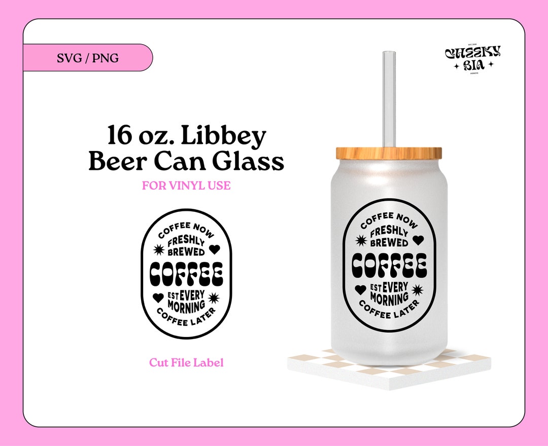 Coffee Label SVG PNG | Outline Version | VINYL Label | Sticker File ...