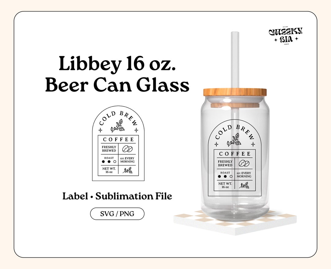 Cold Brew Coffee Label OUTLINE SVG PNG | Sticker File | Trendy ...