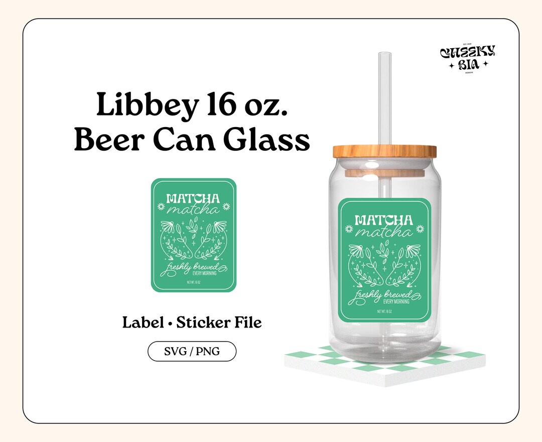 Matcha Label SVG PNG | Sticker File | Trendy | Sublimation | Digital ...