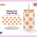 Retro Flowers Cup Wrap for Can Glass SVG PNG Cutie Design for ...