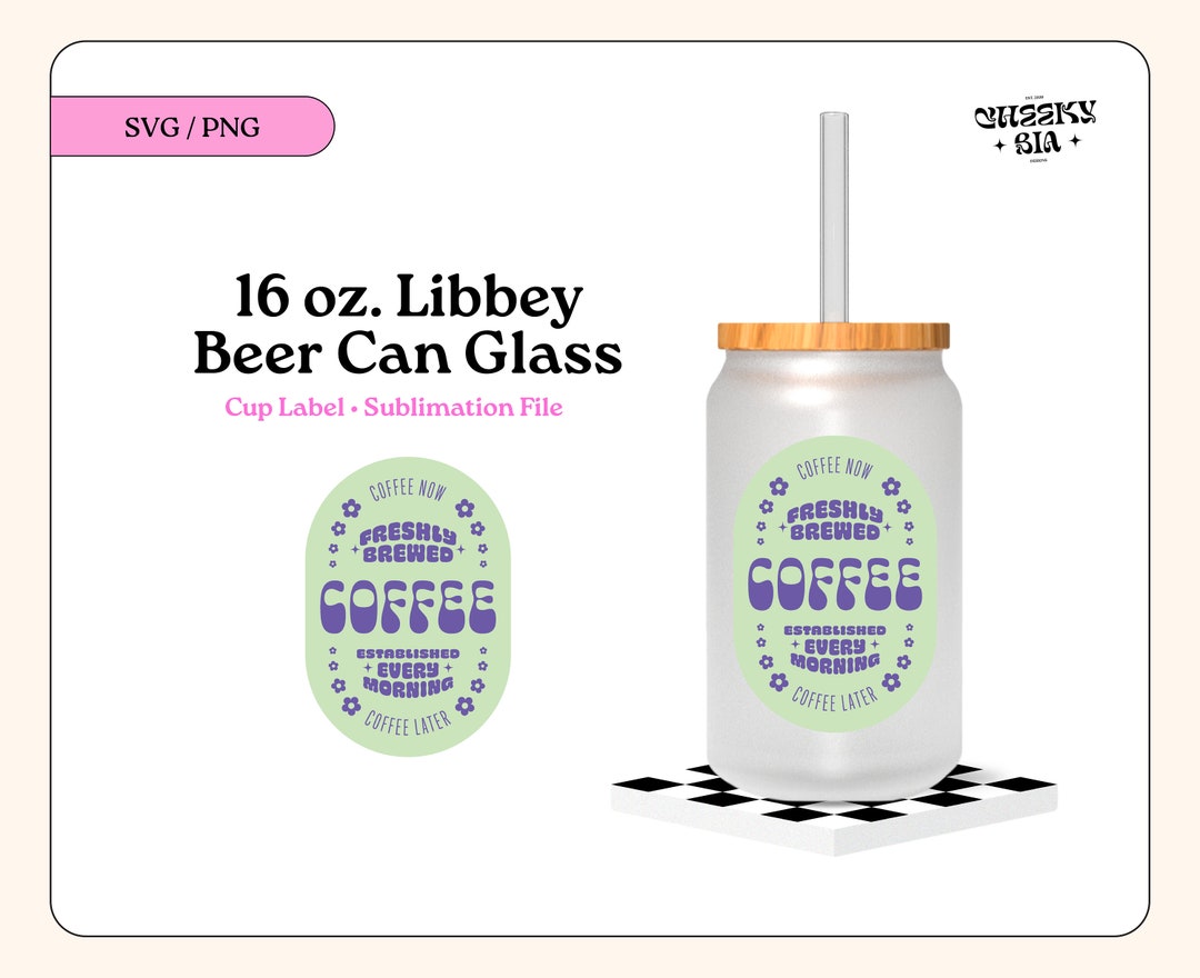 Retro Coffee Label SVG PNG | Cold Brew Coffee Label | Sticker File ...