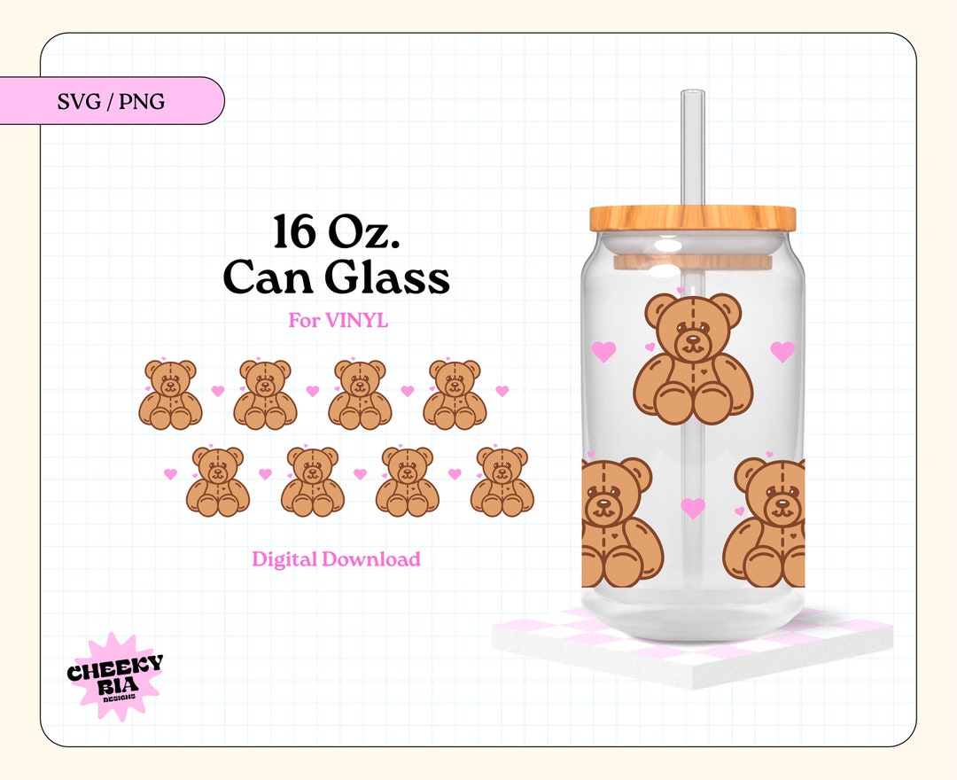 Teddy Bear Cup Wrap SVG | PNG for Vinyl | Quotes | Sayings | Trendy ...