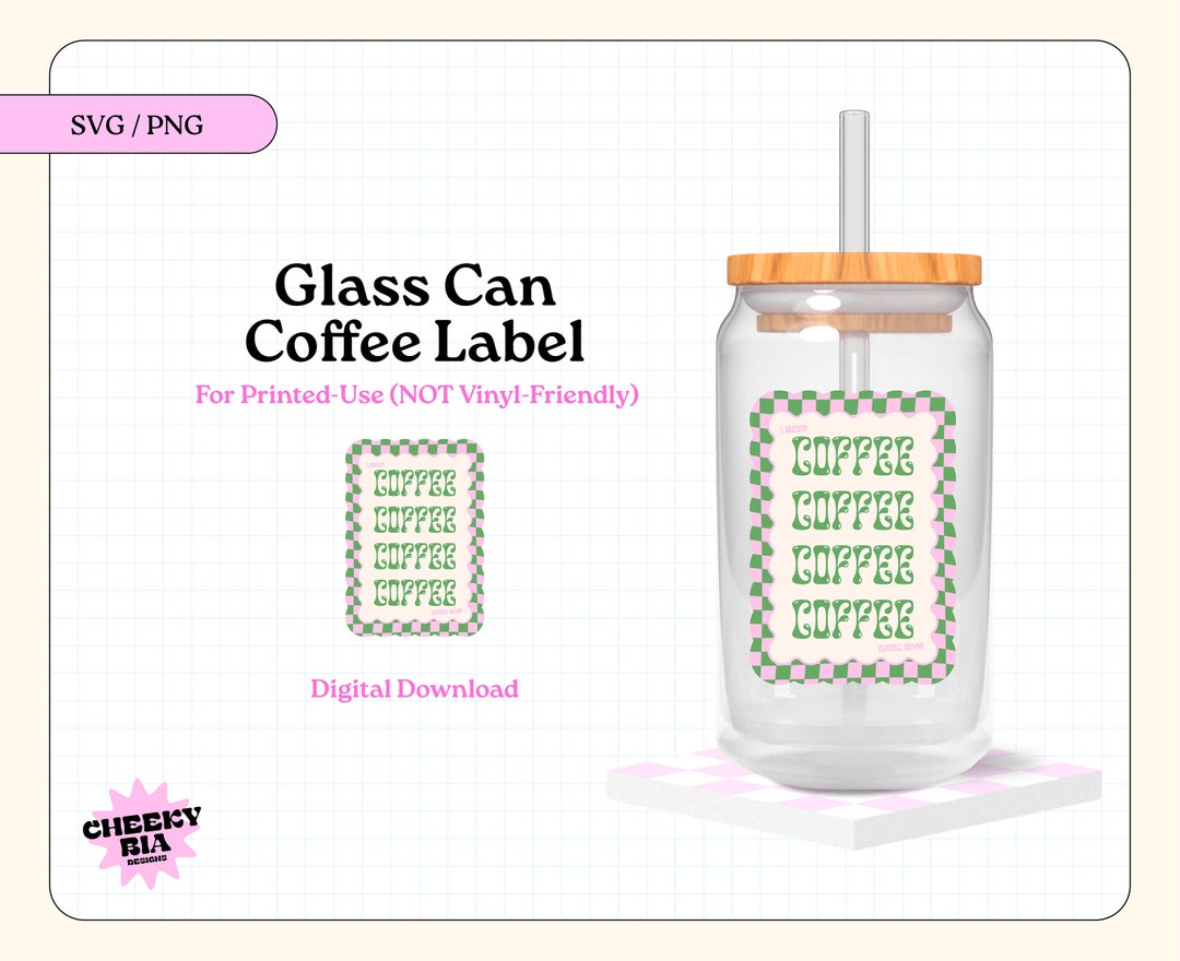Iced Coffee Coffee SVG PNG | Coffee Label | Sticker File | Trendy ...