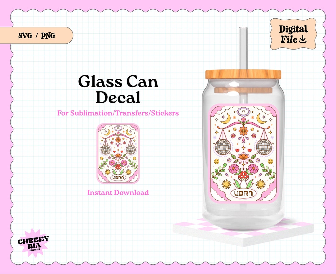 Zodiac Libra Decal/sticker/label | SVG PNG | Retro | Groovy - Etsy