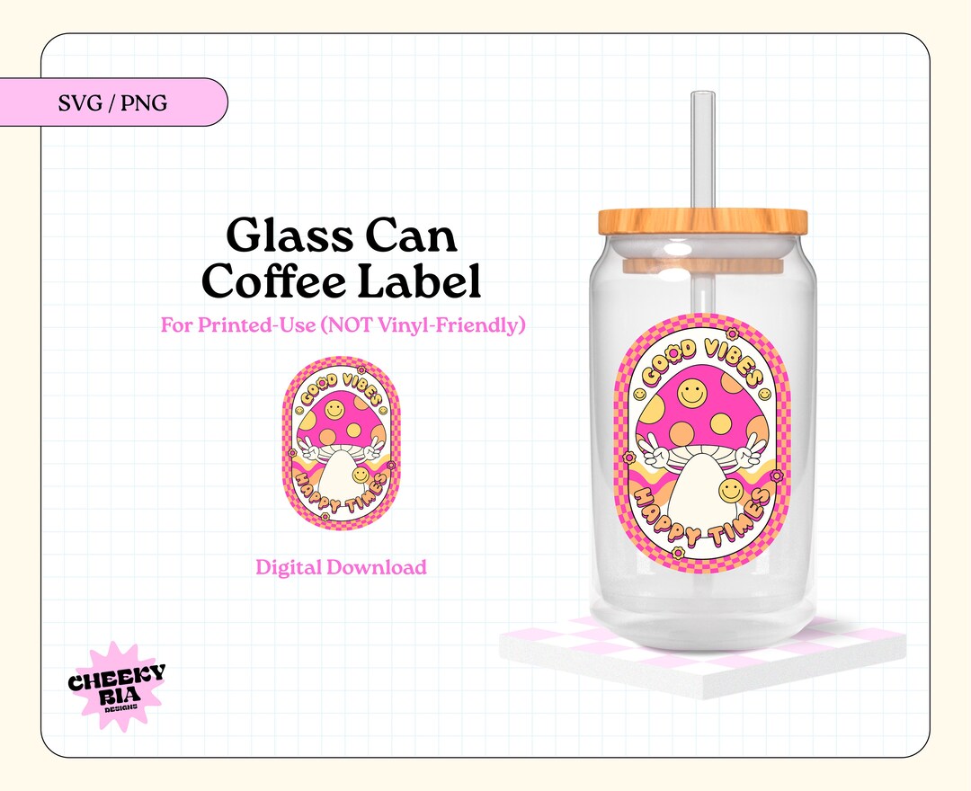 Mushroom Label SVG PNG, Mushie Label, Sticker File, Digital Download ...