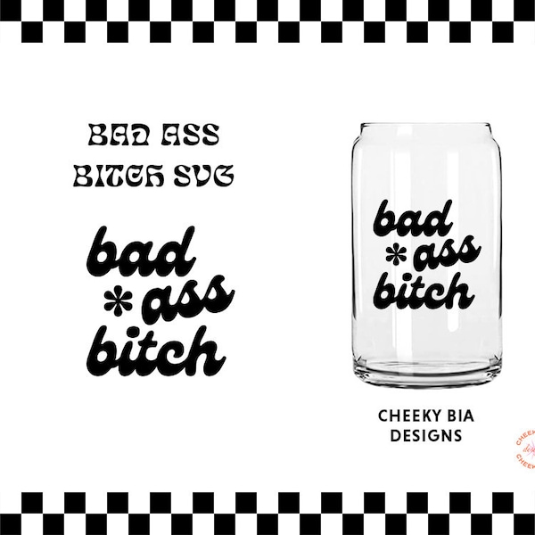 Badass Bitch Svg - Etsy