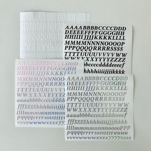 Letter Stickers - Etsy
