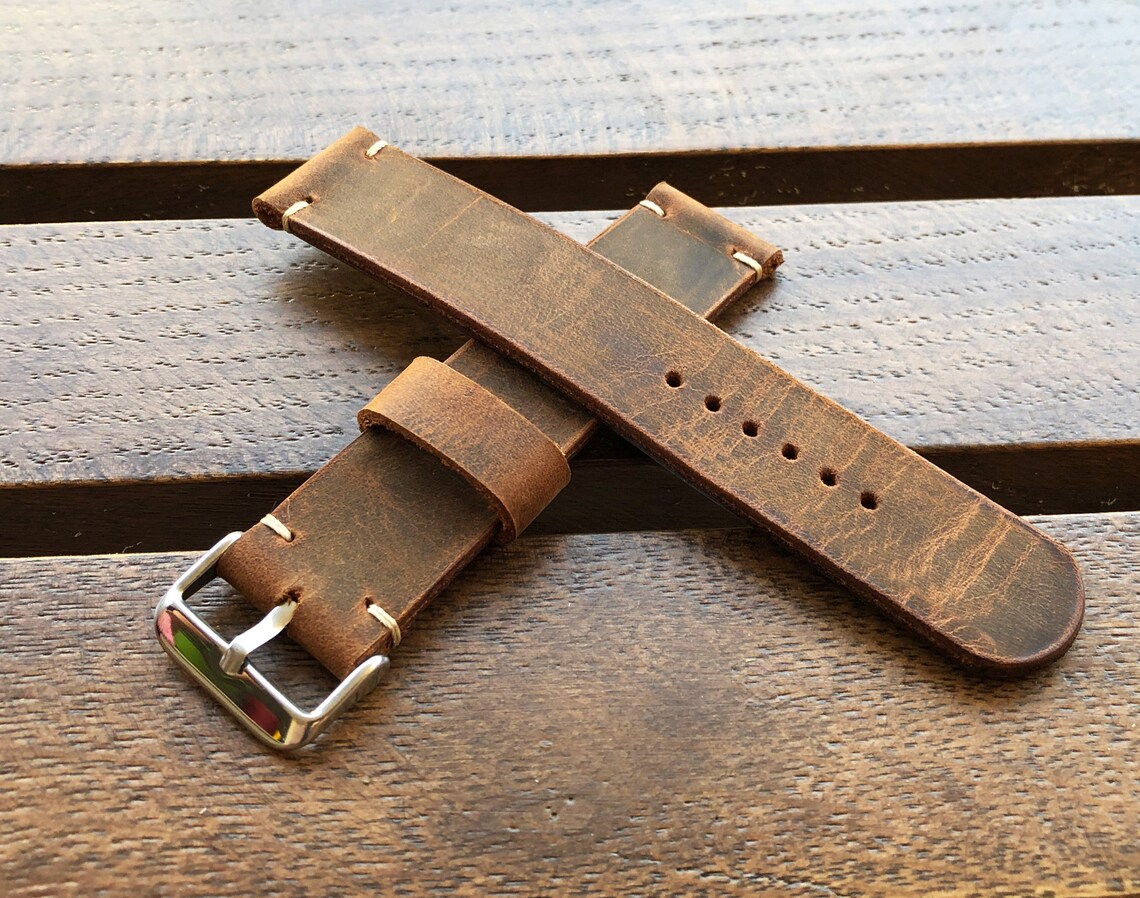 Leather Watch Strap / Leather Watch Band / Personalization - Etsy