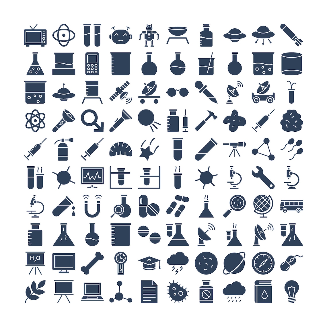 Science Vector Icons/science vector icons/technology | Etsy